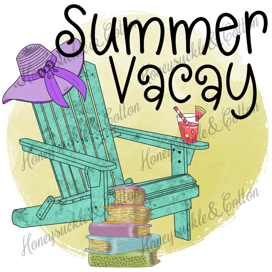 Summer Vacay, Summer PNG, Book Lover - Etsy