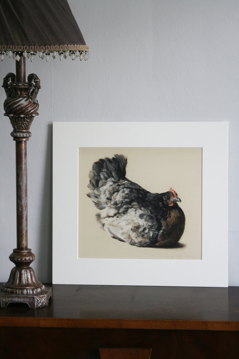 Tea Cosy Limited Edition Giclee Print of a Chicken From Original Pastel ...
