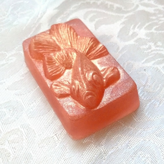 Koi Goldfish guest sized soap bar scented with Valencia Orange | Etsy