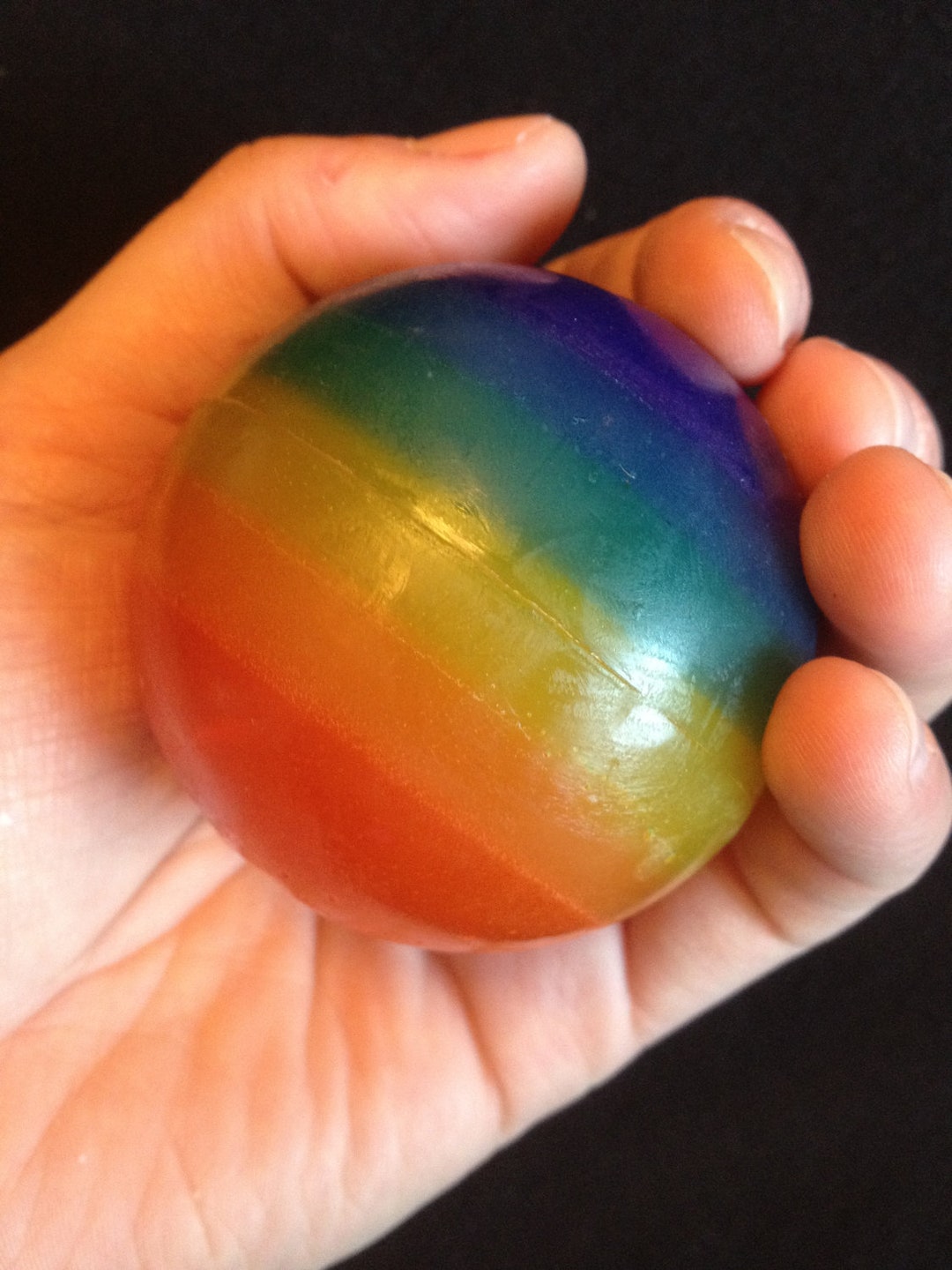 Rainbow Soap Ball in Gingerale Fragrance by Lavish Handcrafted - Etsy