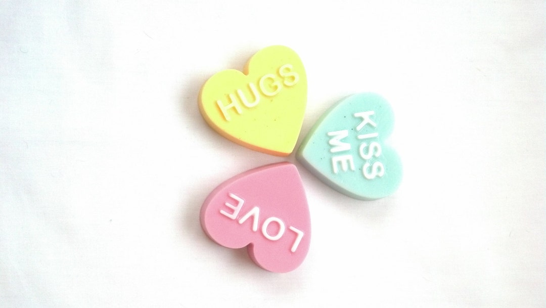 Set of Five Conversation Heart Guest Soaps by Lavish Handcrafted - Etsy