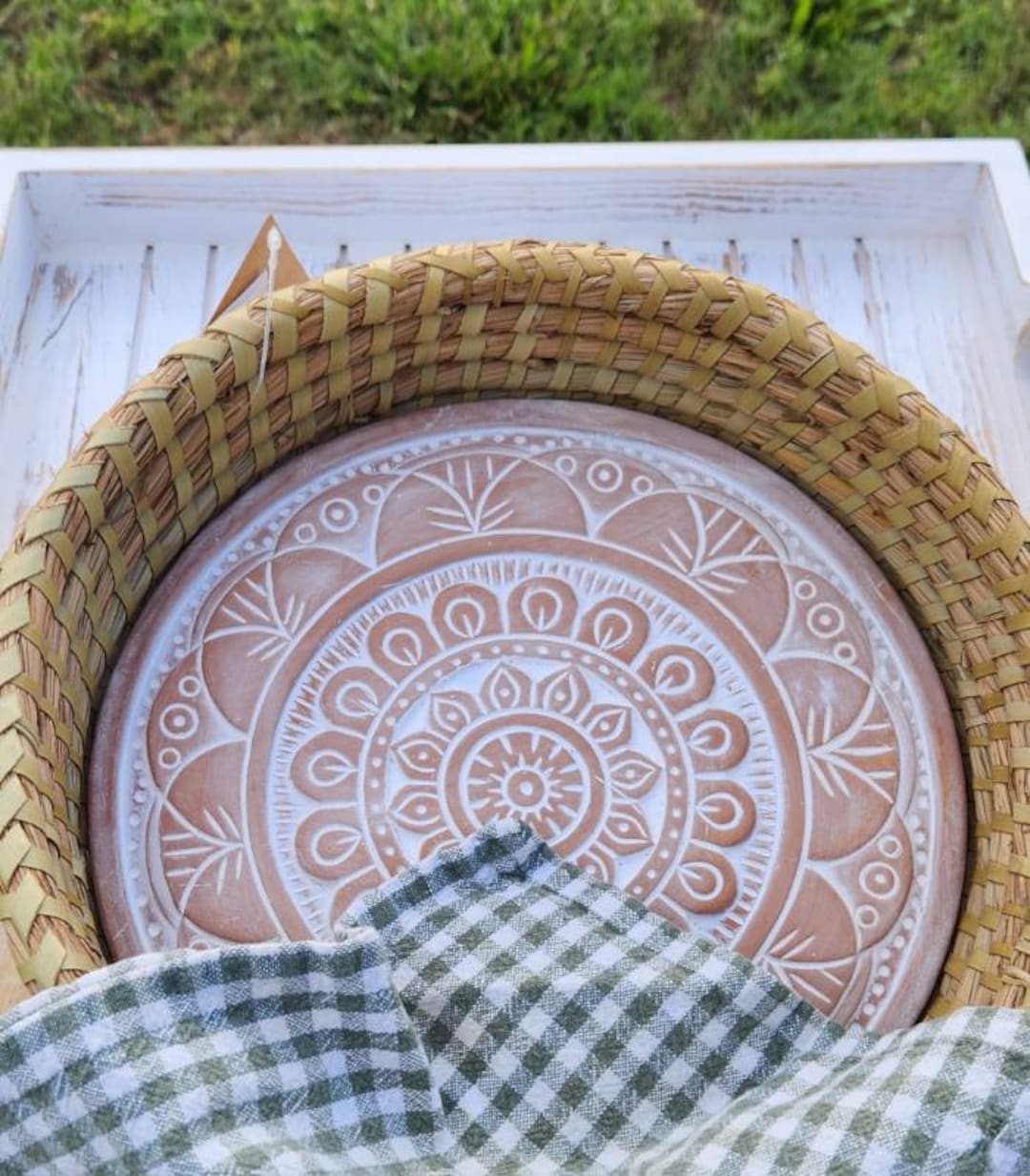 Terra Cotta Bread Warmer, Wedding Gift, Kitchen, Dining, Warming Stone ...
