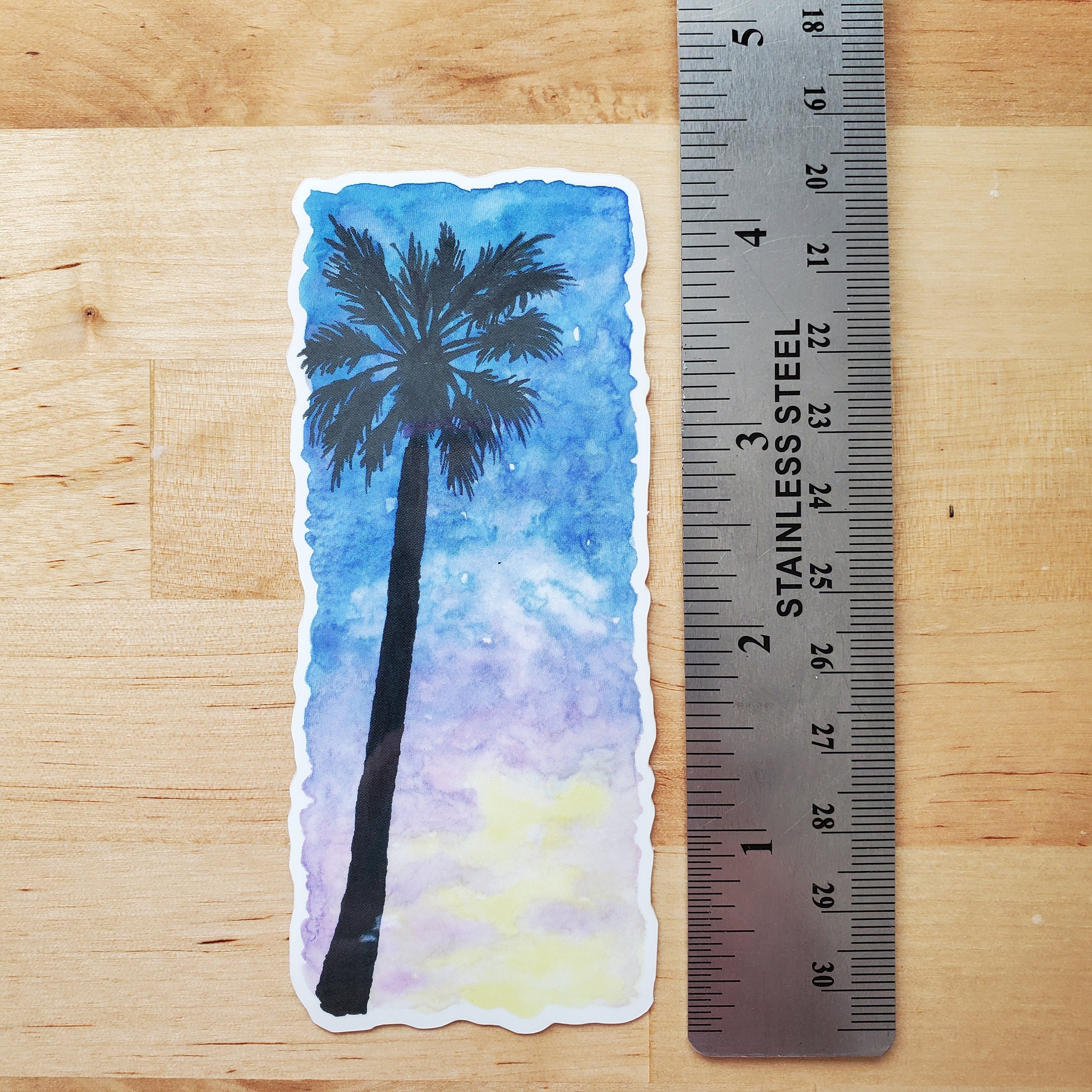Palm Tree Sticker Watercolor Sticker Ocean Sticker Vinyl | Etsy