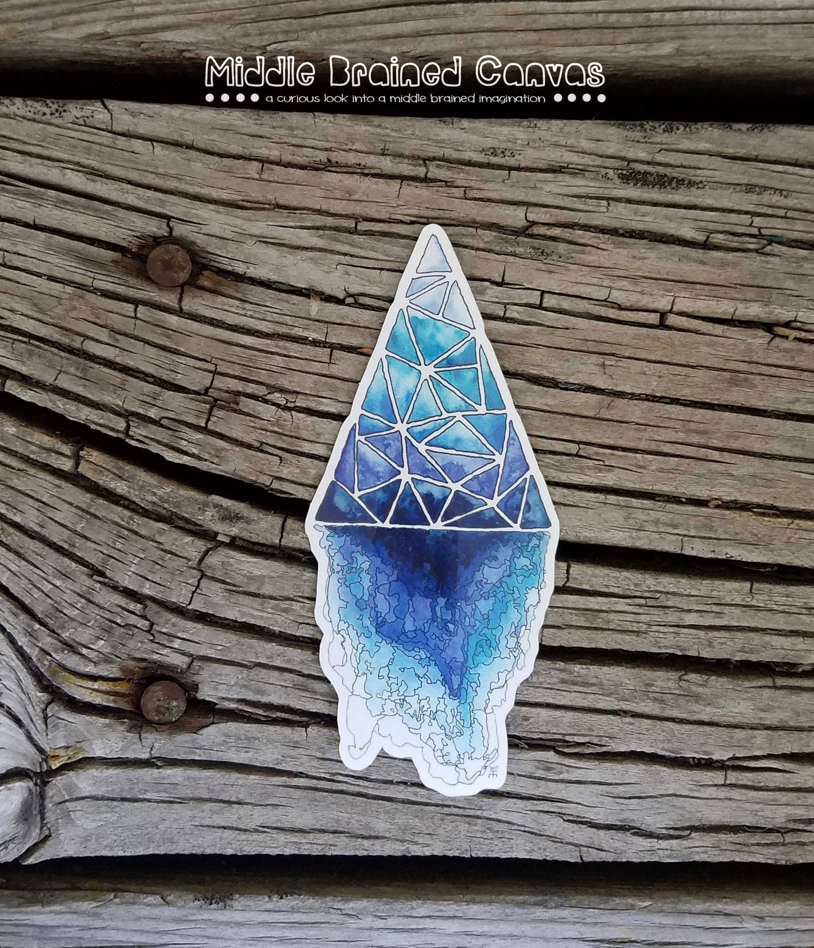 Mountain Sticker Watercolor Sticker Ice Sticker PNW | Etsy