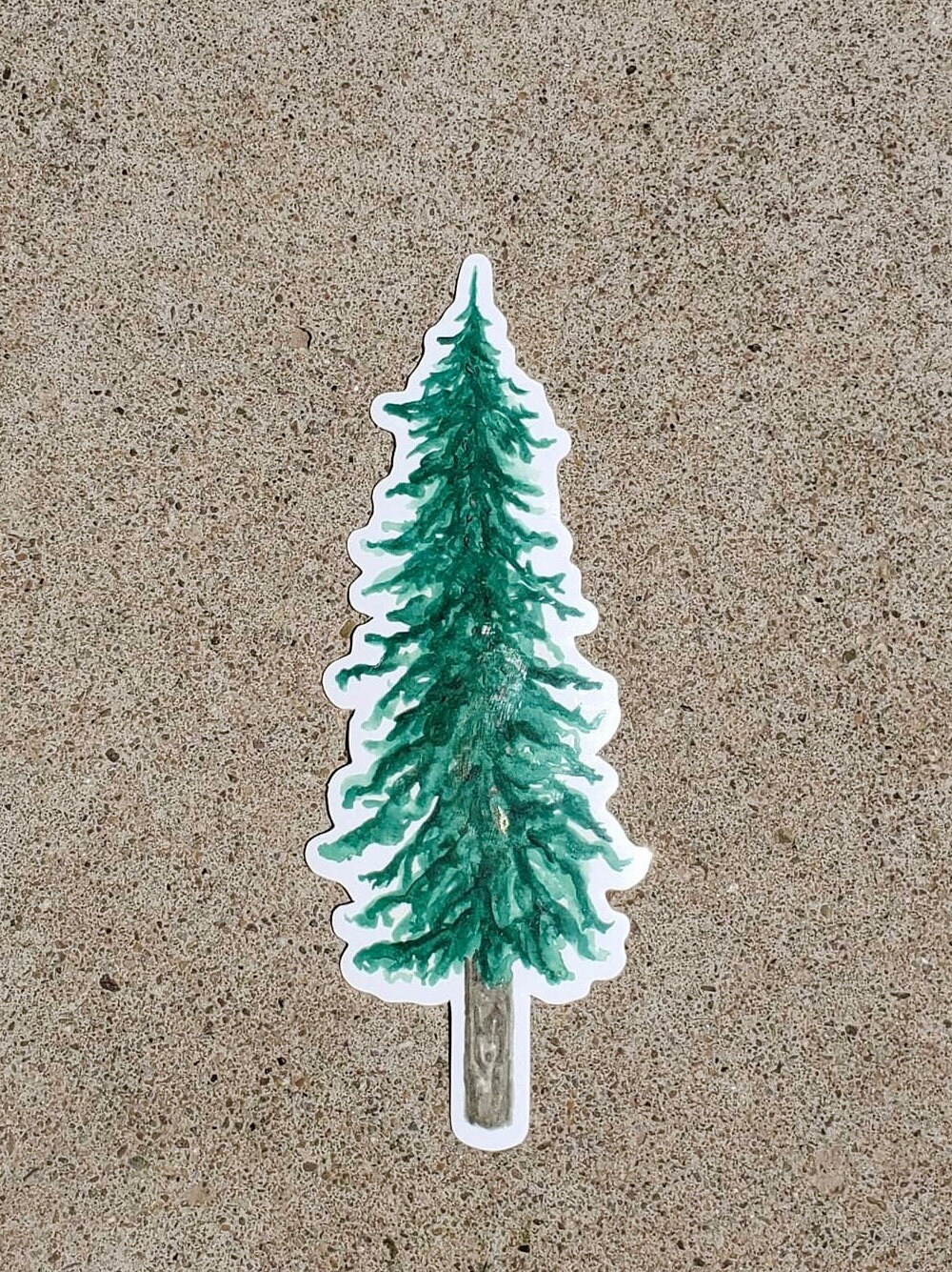 Watercolor Sticker TREE Sticker Nature PNW Vinyl Sticker | Etsy