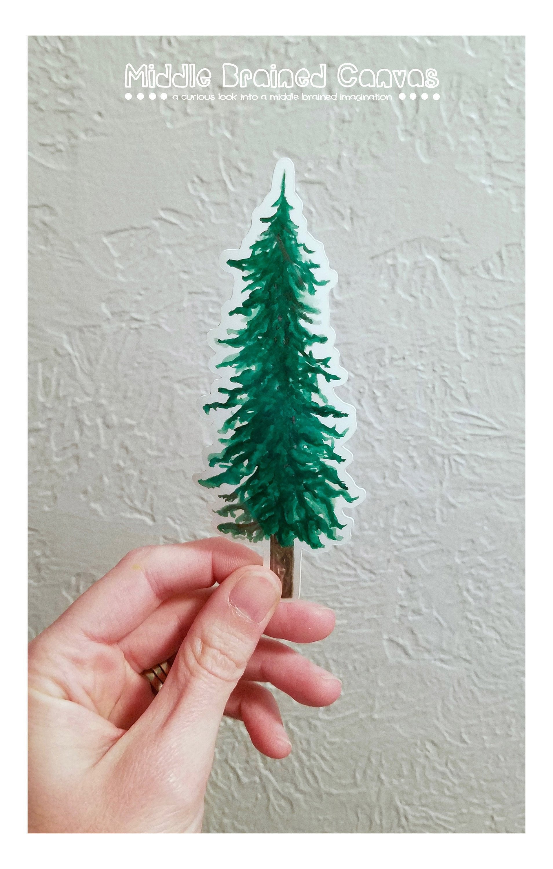 Watercolor Sticker TREE Sticker Nature PNW Vinyl Sticker | Etsy
