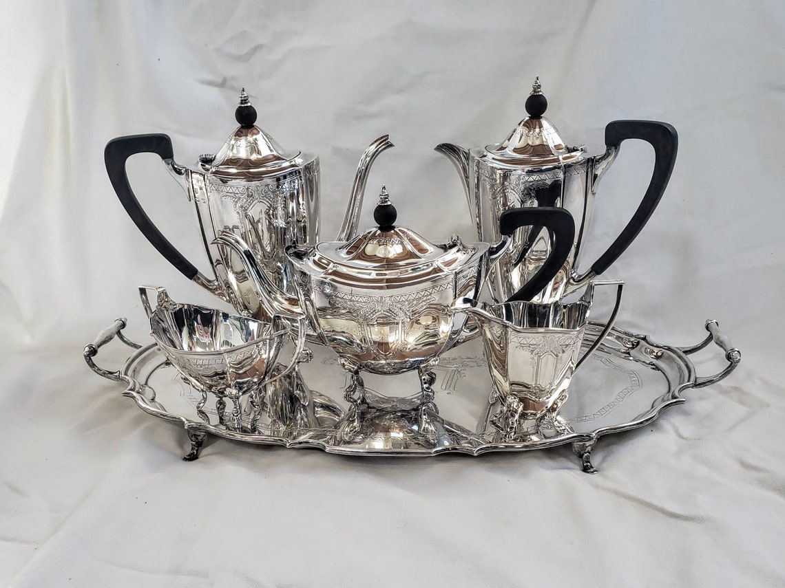 English Sterling Silver Tea Service - Etsy