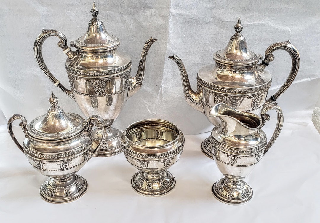 Sterling Silver Tea Set - Etsy