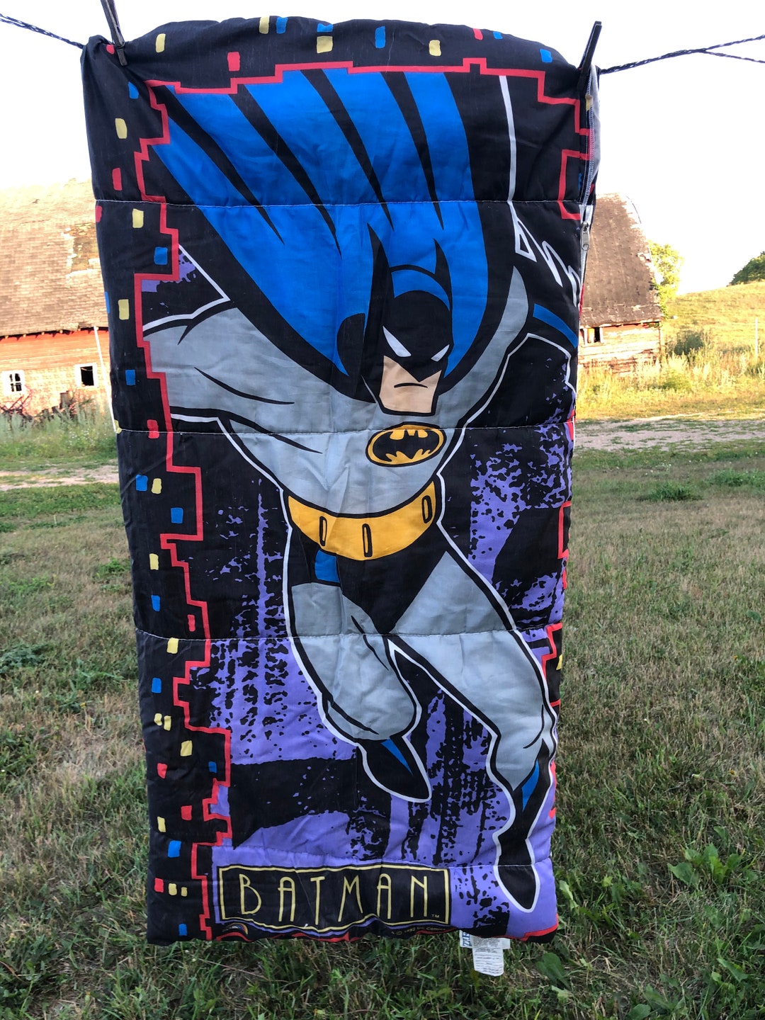 Vintage DC Comics BATMAN Sleeping Bag 1992 - Etsy