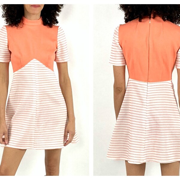 60s Mod Mini Dress - Etsy