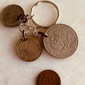 Travel Coin Good Luck Keychain - Etsy