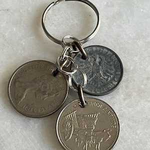 Travel Coin Good Luck Keychain - Etsy