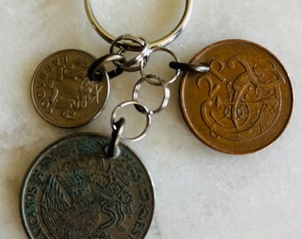 Travel Coin Good Luck Keychain - Etsy