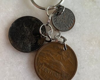 Travel Coin Good Luck Keychain - Etsy
