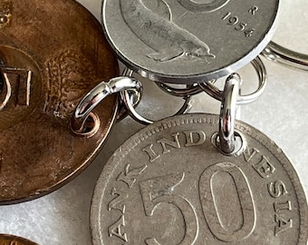 Travel Coin Good Luck Keychain - Etsy