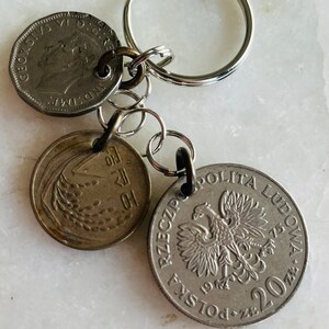 Travel Coin Good Luck Keychain - Etsy