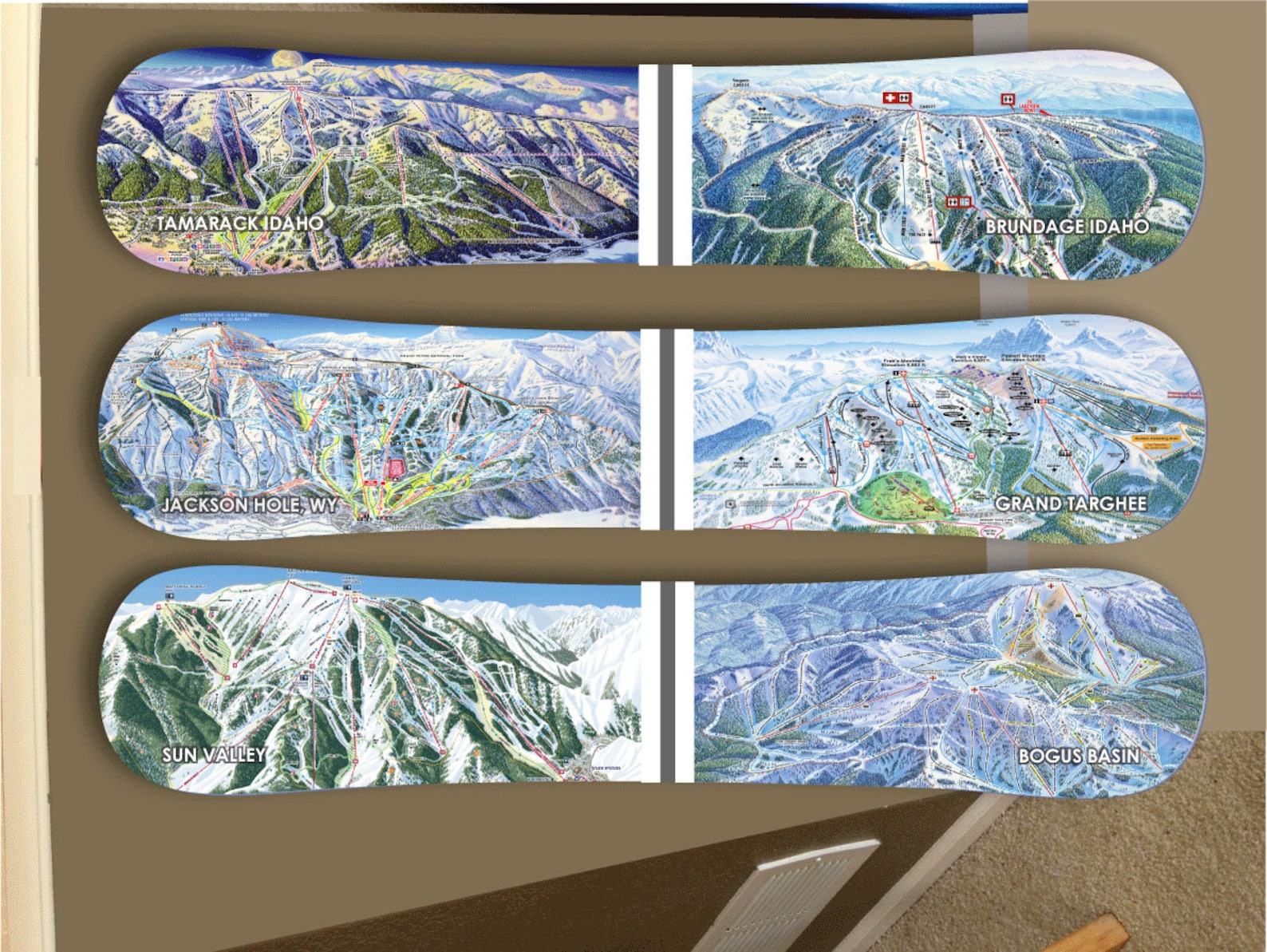 Snowboard Decor Snowboard Decor Mountain Skiing Decor - Etsy