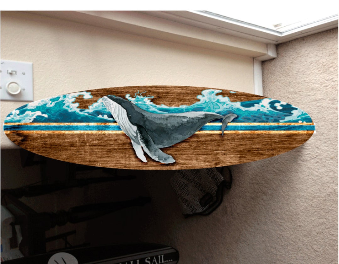 Custom Surfboard Wall Hanging: Hawaiian Beach Decor (48" X 12") - Etsy