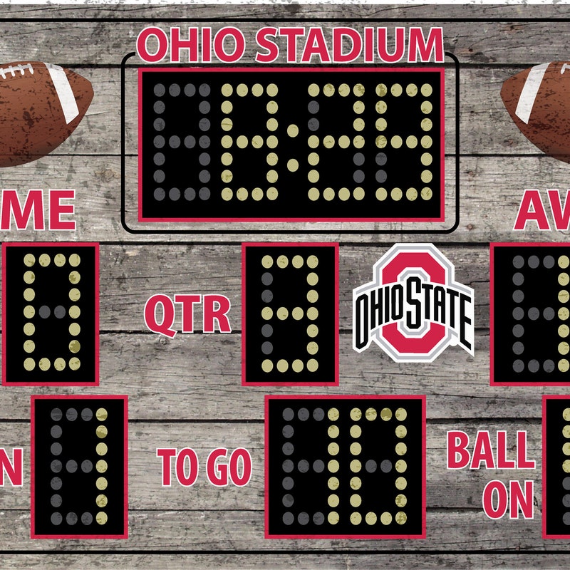 Football Scoreboard - Etsy
