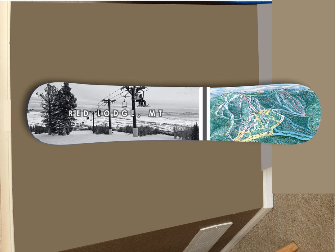 Custom Snowboard Decor: Mountain Skiing Art, Personalized Name - Etsy