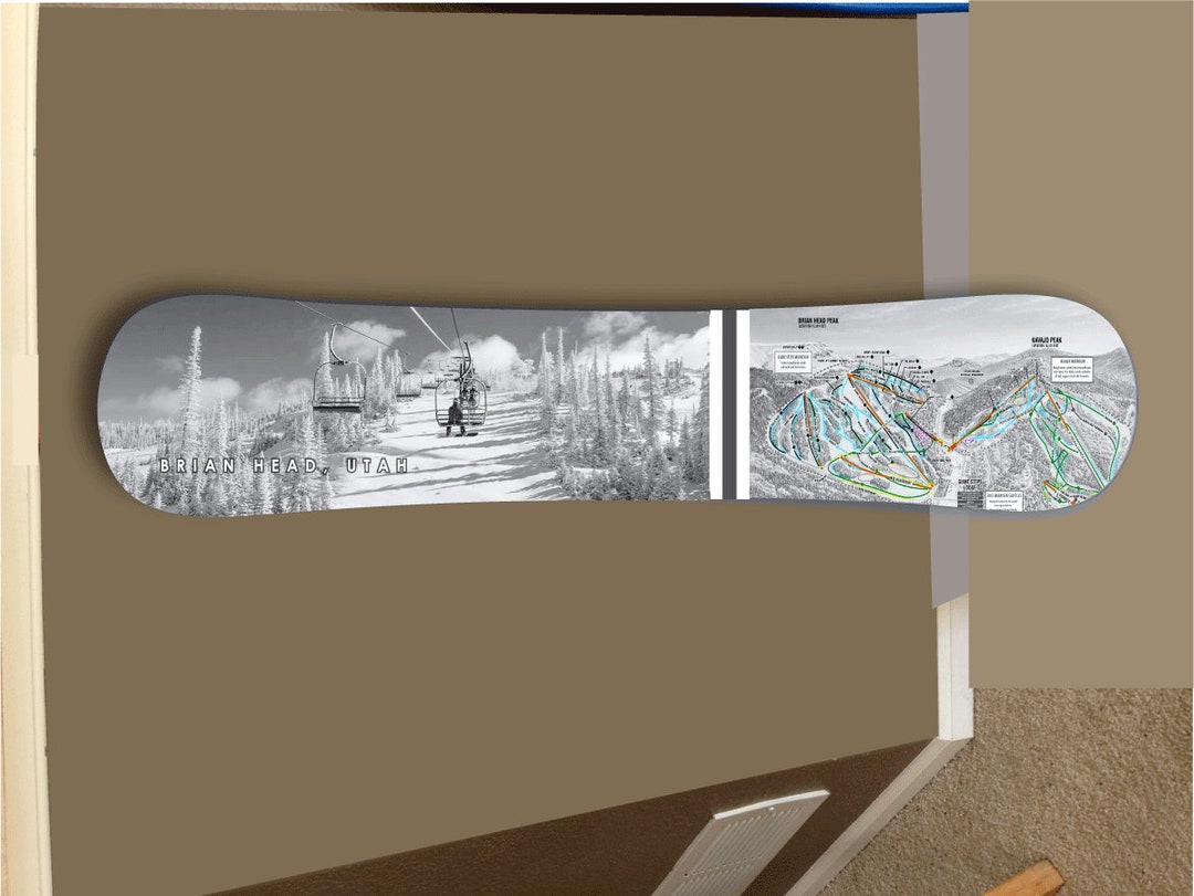 5' Snowboard Decor Breckenridge Snowboard Decor Mountain Skiing Decor ...