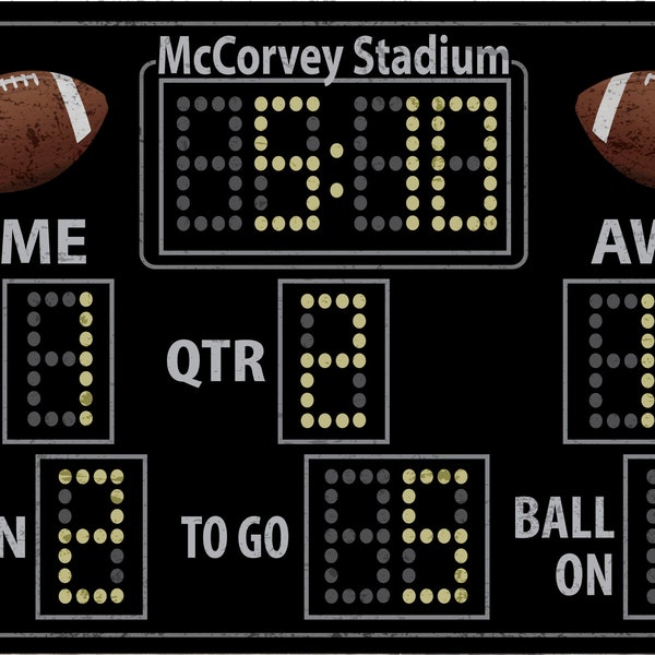 Football Scoreboard - Etsy