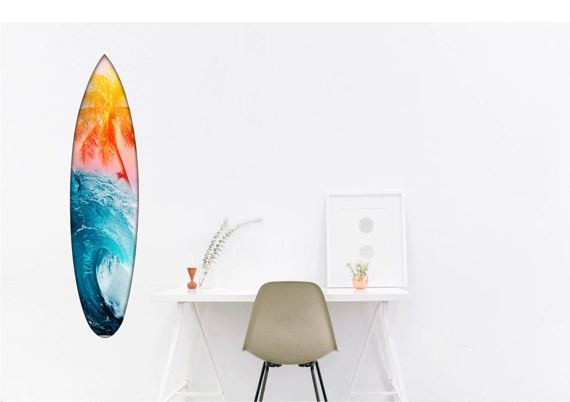 5' Wall Hanging Surf Board Surfboard Decor Hawaiian Beach Surfing Beach ...