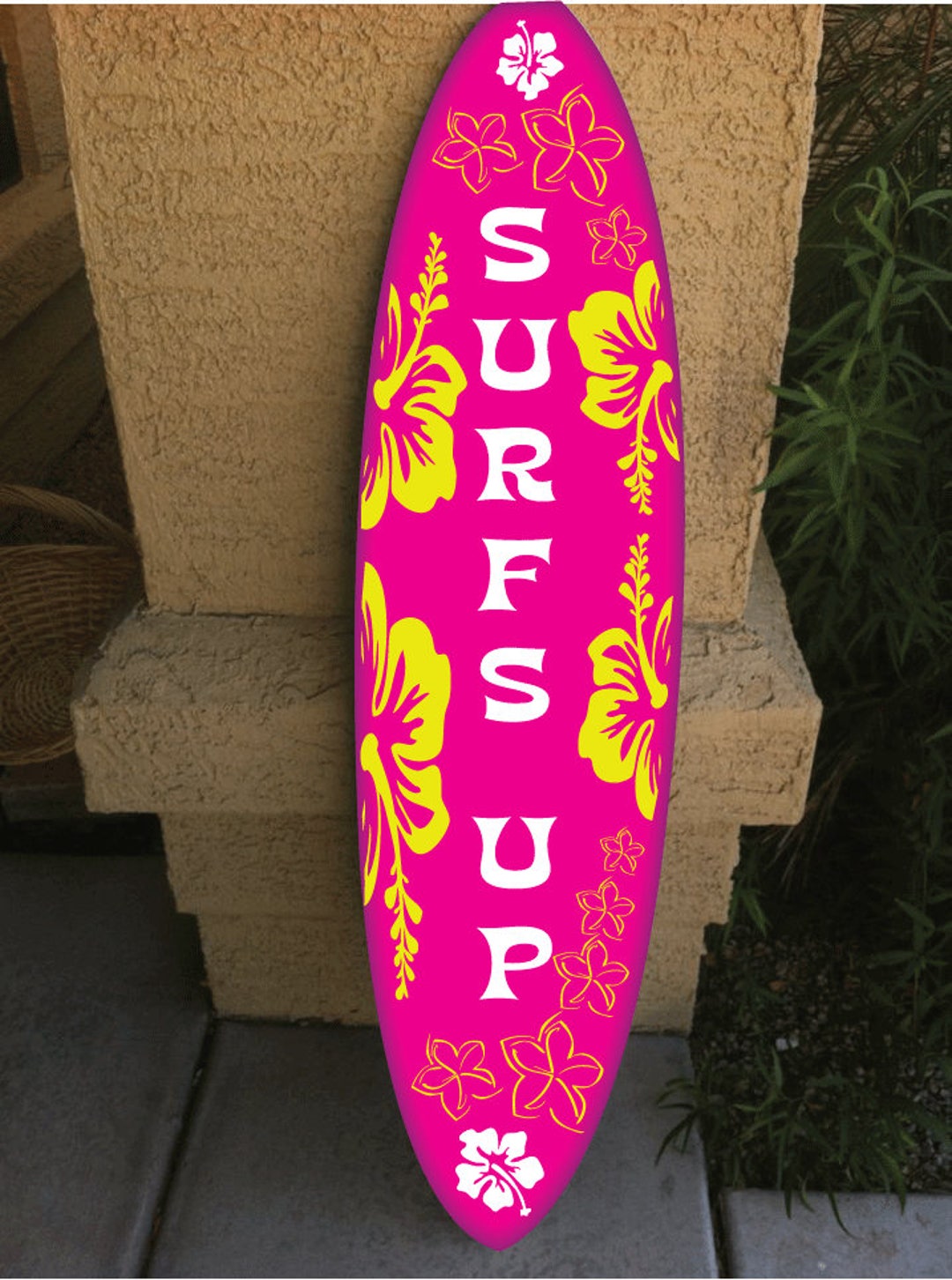 Custom Surfboard Wall Decor: Hawaiian Beach Art, Personalized Name Sign ...
