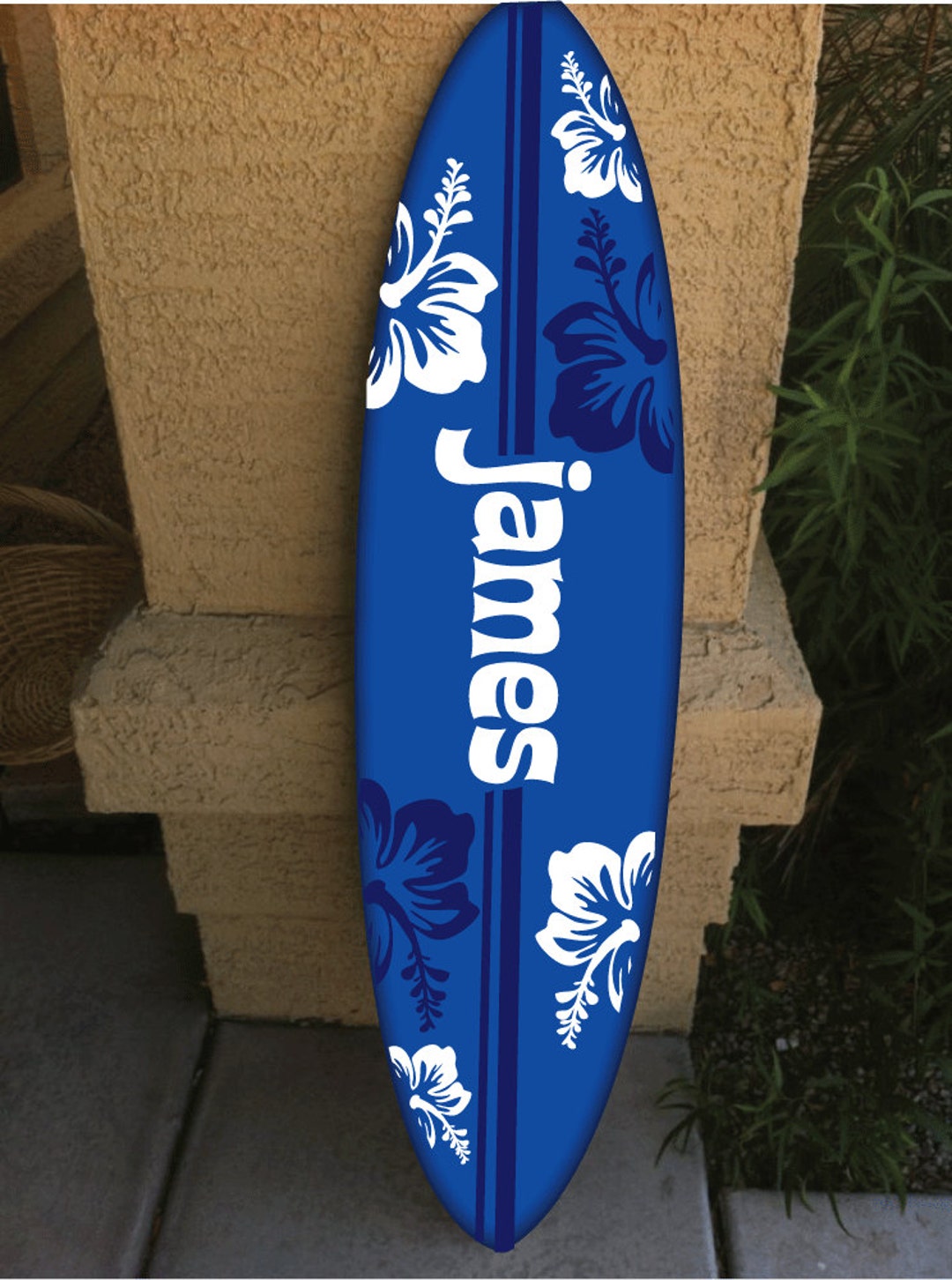 Wall Hanging Surf Board Surfboard Decor Hawaiian Beach Surfing Beach ...