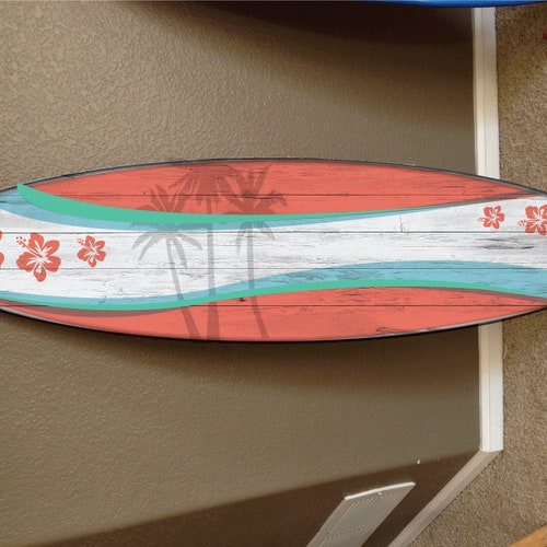 5' Surf Board Surfboard Decor Hawaiian Beach Surfing Beach | Etsy