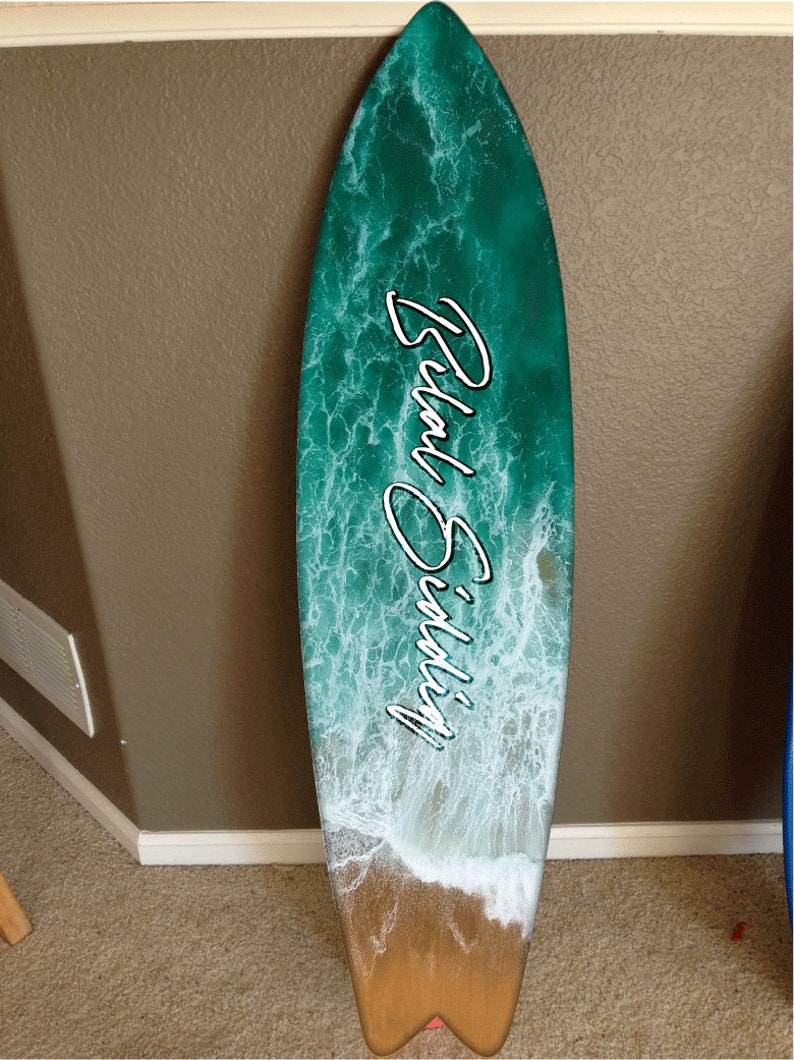 5' Epoxy Finish Surfboard Wall Hanging Surf Board - Etsy
