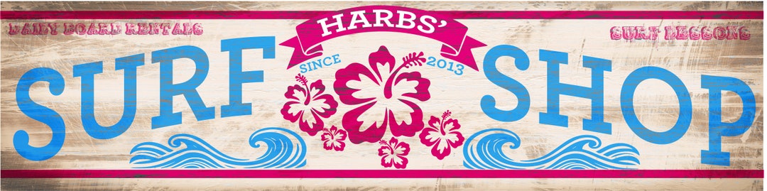 Surf Shop Sign, Wall Hanging Surf Sign, Surfboard Sign, Surf Decor ...