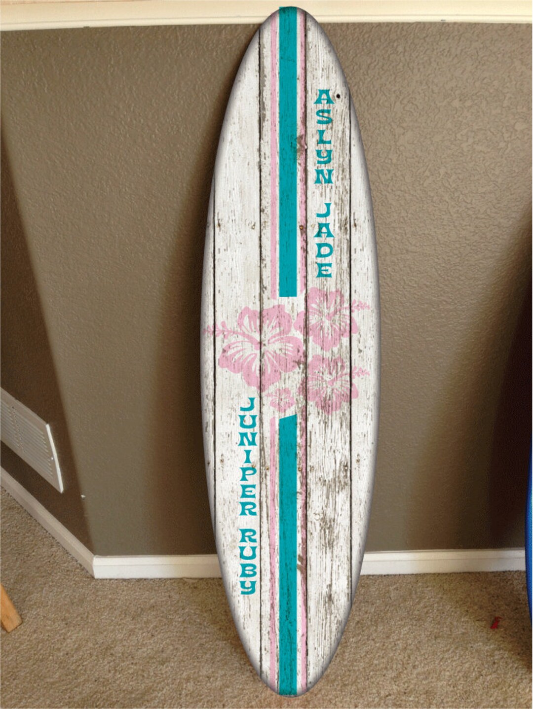 5' Wall Hanging Surf Board Surfboard Decor Hawaiian Beach Surfing Beach ...