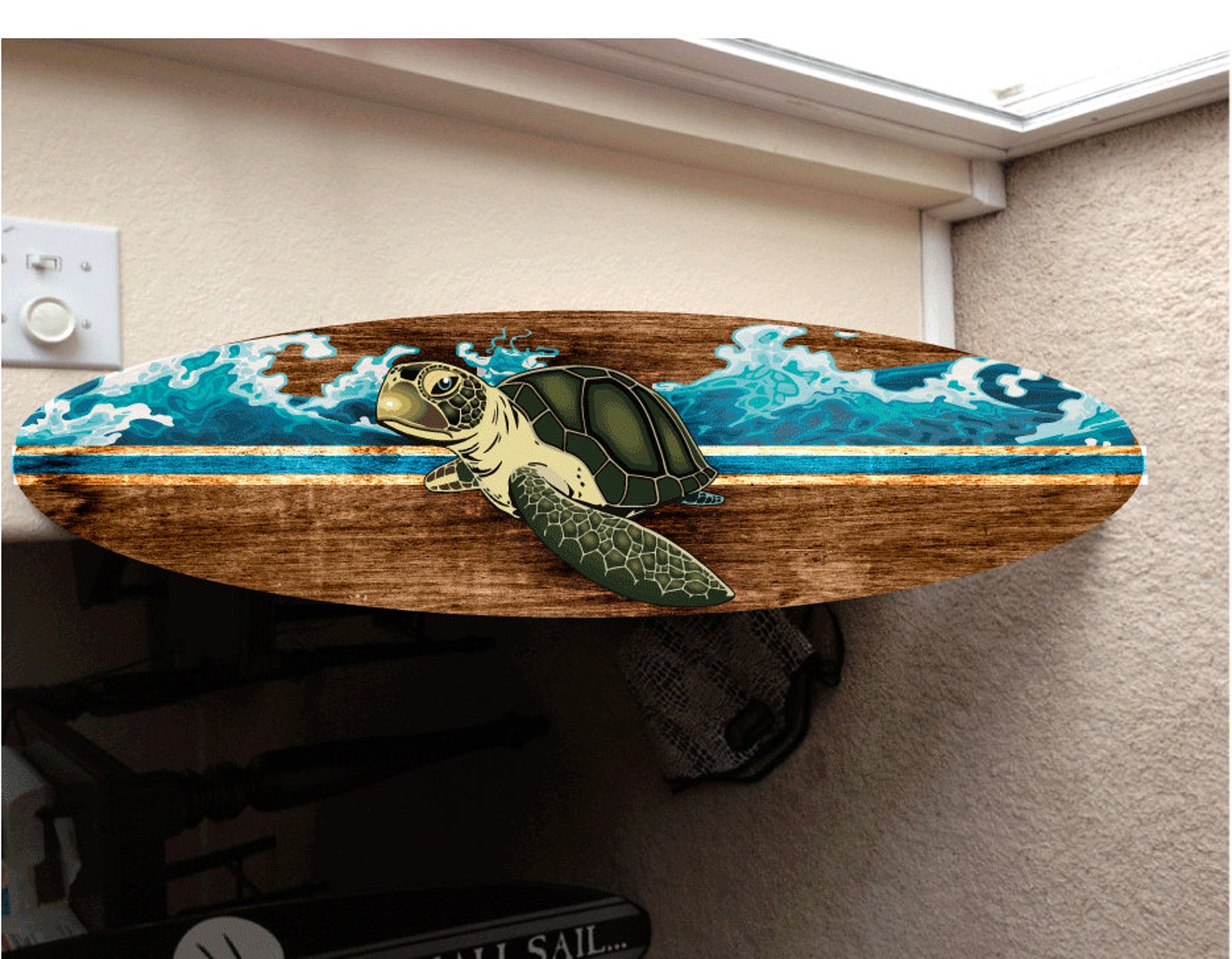 Wall Hanging Surf Board Surfboard Decor Hawaiian Beach Surfing - Etsy