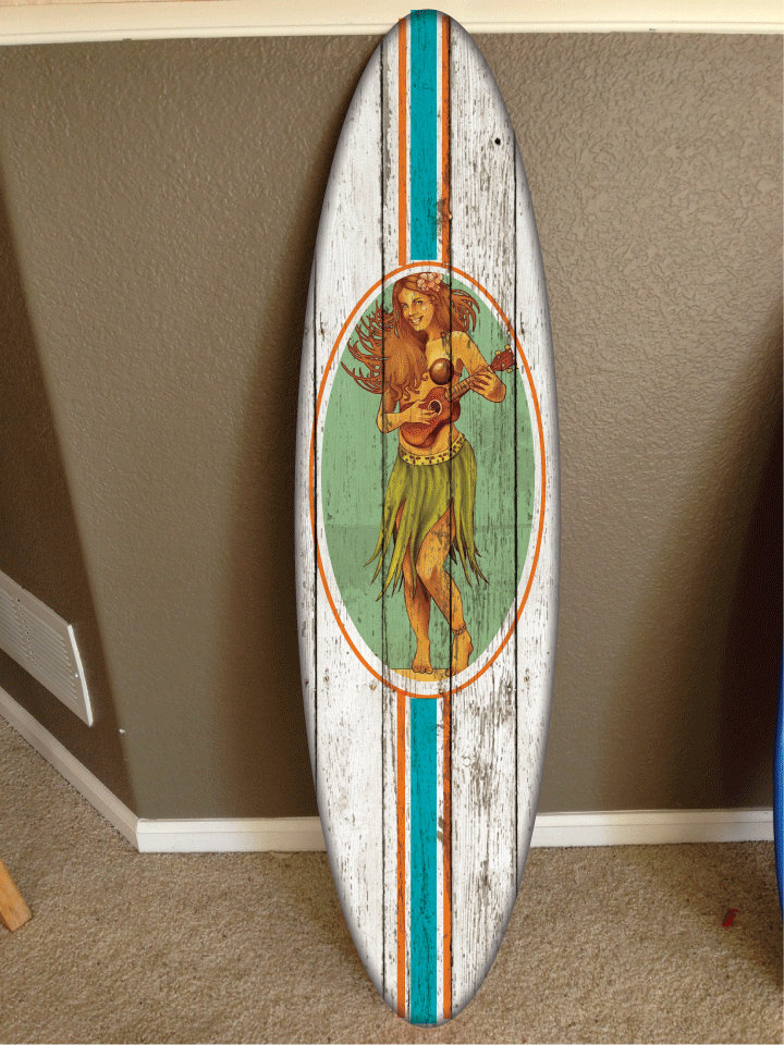 6' Wall Hanging Surf Board Surfboard Decor Hawaiian Beach Surfing Beach ...