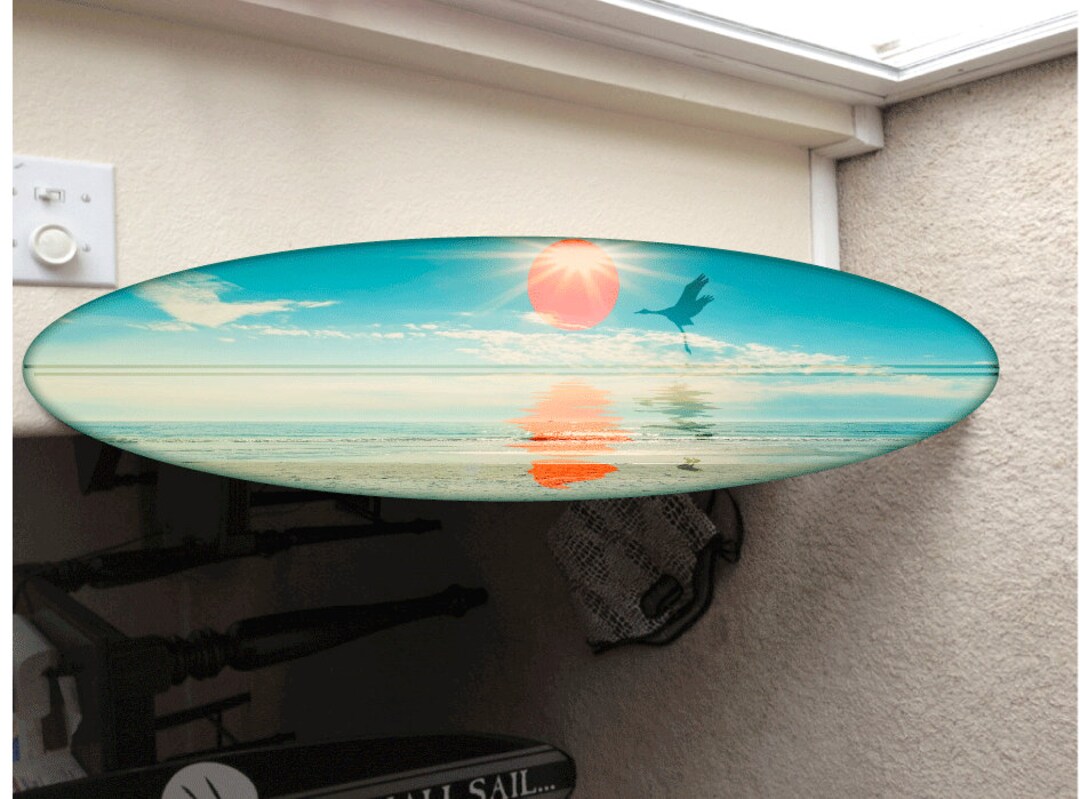 Wall Hanging Surf Board Surfboard Decor Hawaiian Beach Surfing Beach ...