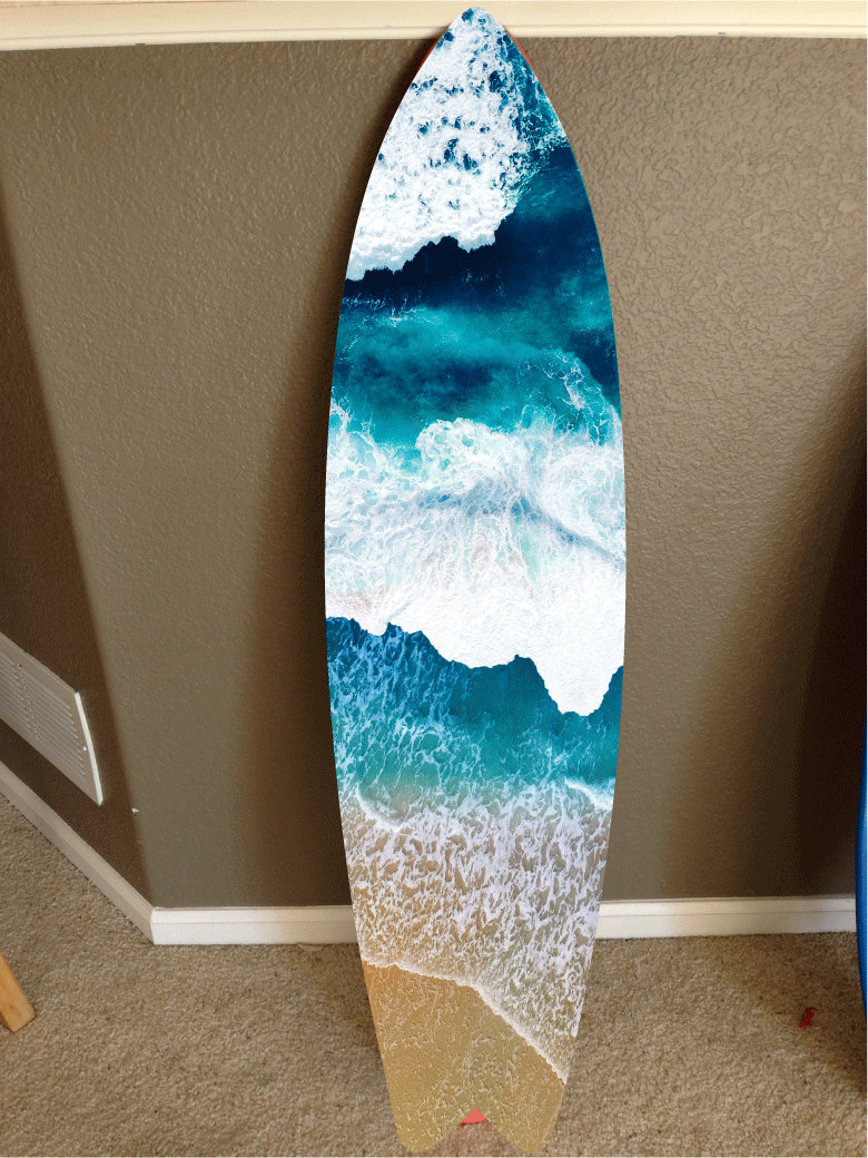 4' Epoxy Finish Surfboard Wall Hanging Surf Board - Etsy