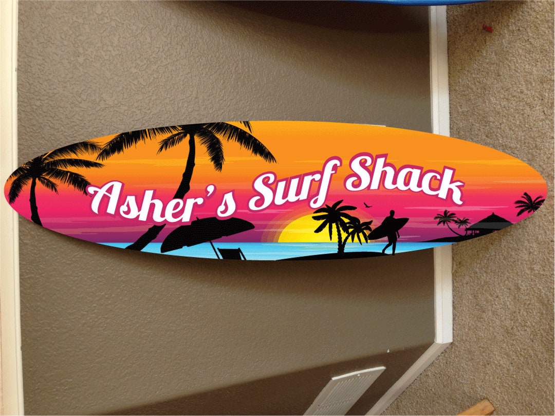 Surf Board Surfboard Decor Hawaiian Beach Surfing Beach Decor - Etsy