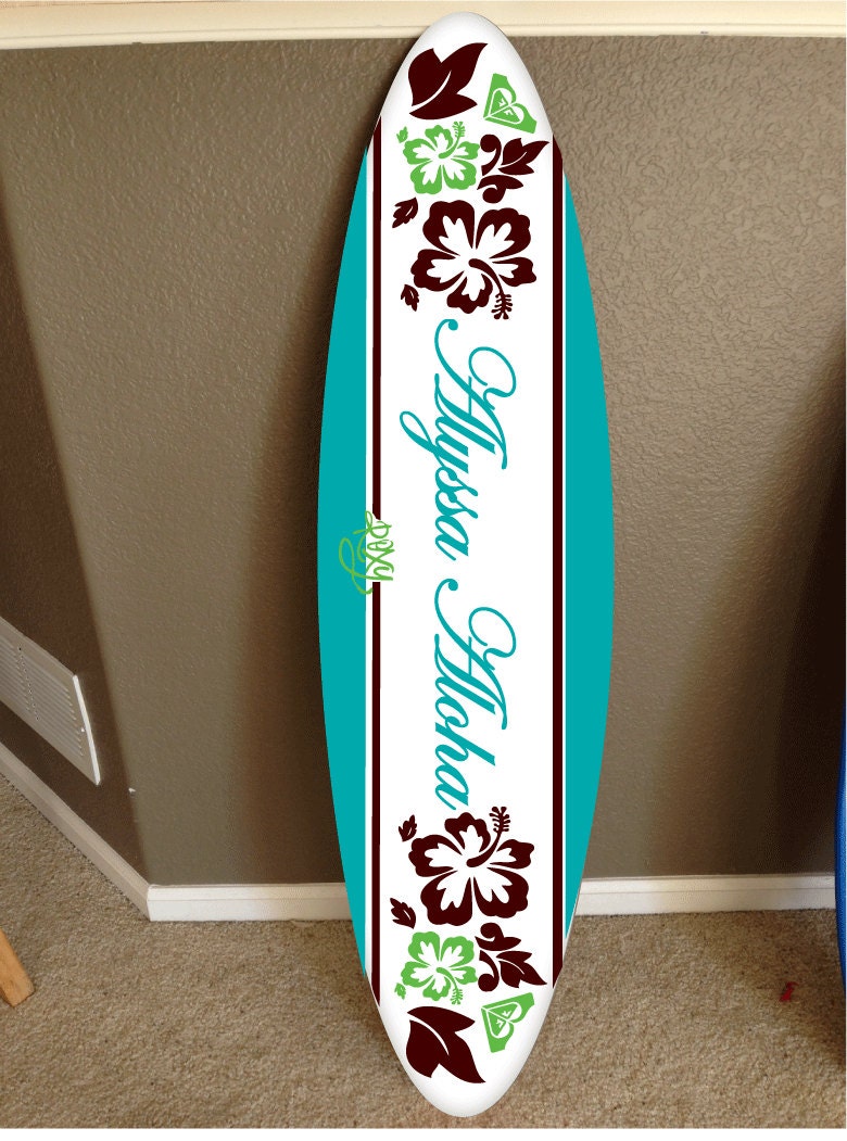 Wall Hanging Surf Board Surfboard Decor Hawaiian Beach Surfing - Etsy