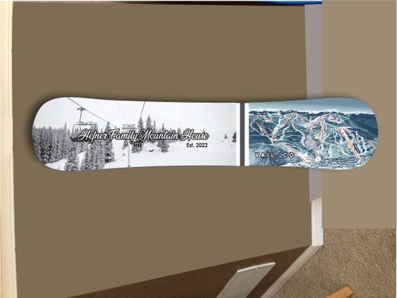 Snowboard Decor Snowboard Decor Mountain Skiing Decor - Etsy