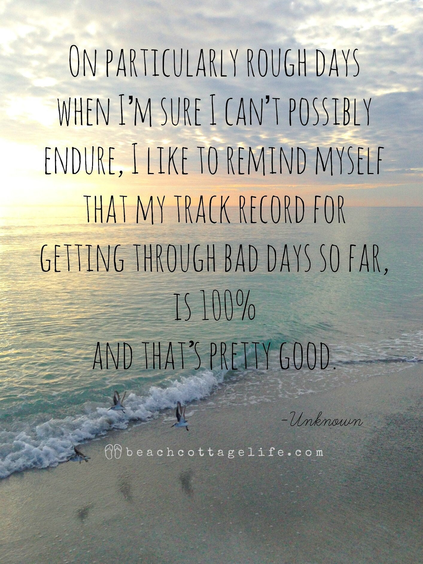 100% on Particularly Rough Days I Like to Remind Myself That My Track ...
