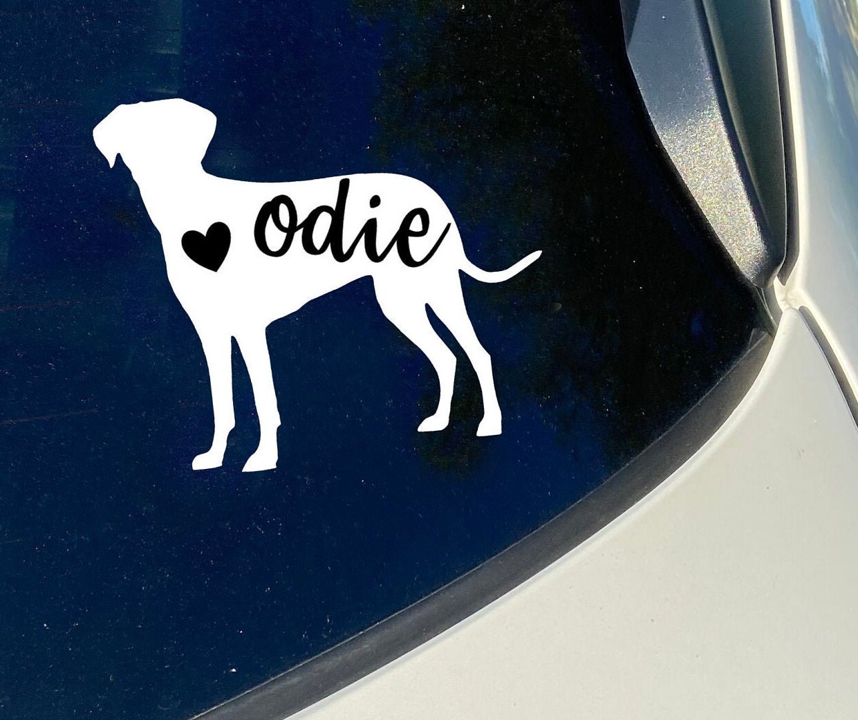 Personalized Black Lab Yellow Lab Dog Car Window Vinyl Decal | Etsy