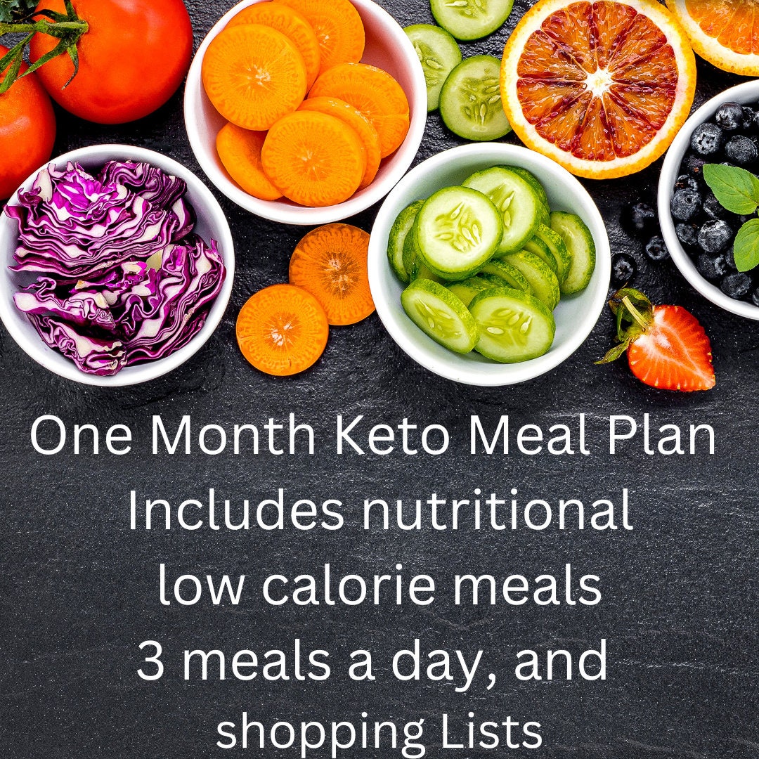 Keto Meal One Month Meal Plan - Etsy