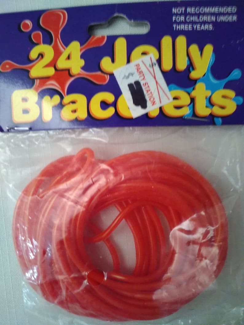 1980's New Assorted Rubber Jelly Bracelets Sealed Package | Etsy