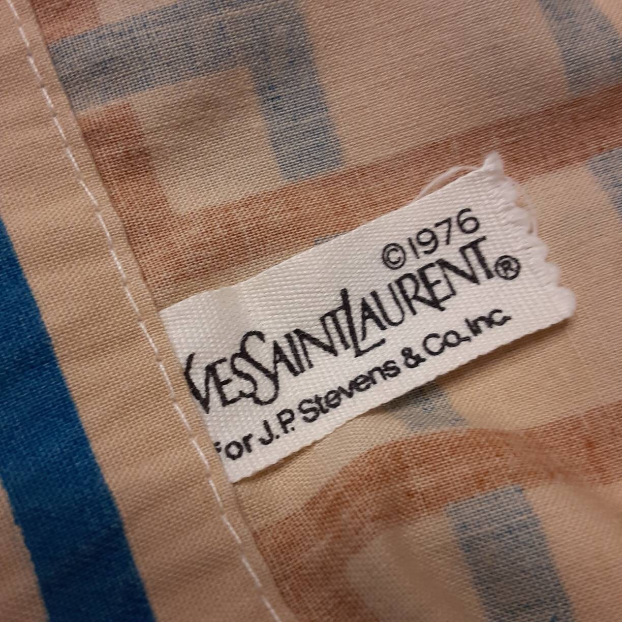 Rare 1976 YSL Geometric Boxes II Bed Sheets Beige Brown & | Etsy