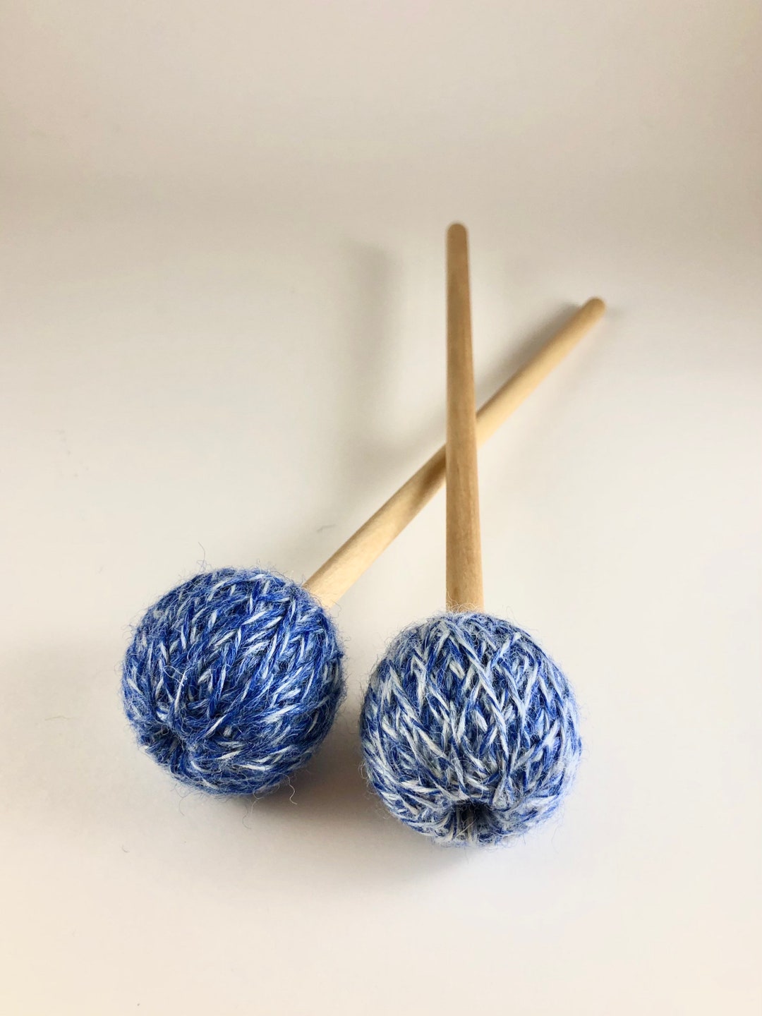 Tongue Drum Mallets | Tank Drum Mallets | Premium Series | Blue + White ...