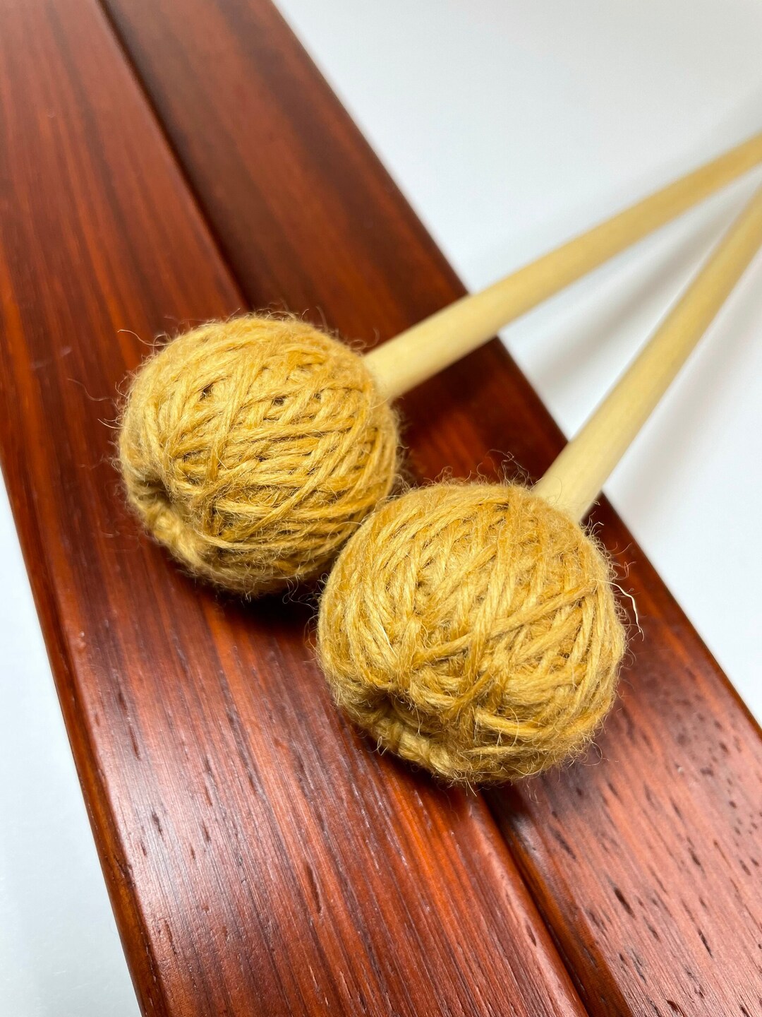 Marimba Mallets, Percussion Mallets | Medium Hard | Goldenrod Mustard ...
