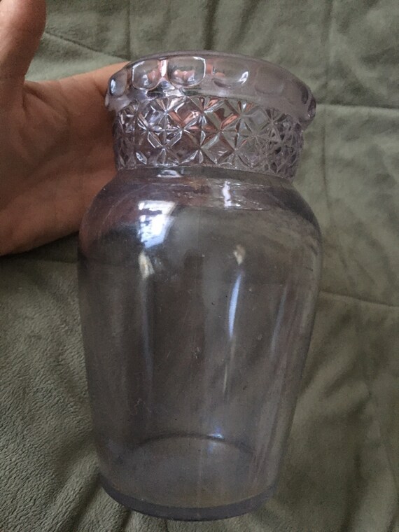 Vintage Lavender Glass Vase - Etsy