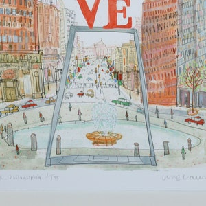 LOVE PARK Philadelphia Art Print Love Park Philly Wall Art | Etsy