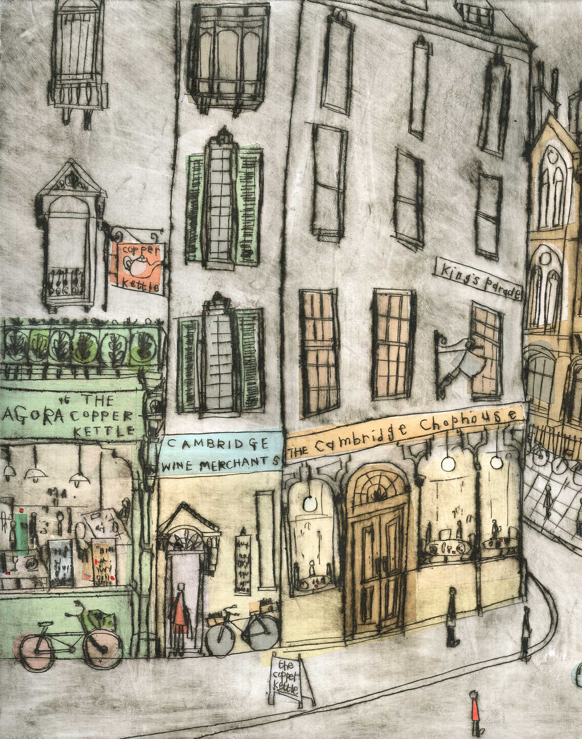 CAMBRIDGE PRINT Shop Cafe England Corpus Christi Clock - Etsy Canada